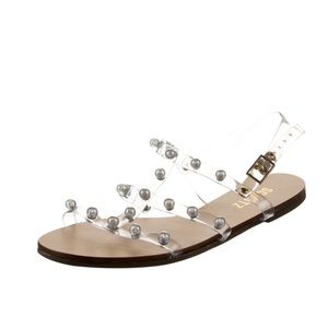 SCHUTZ | Shoes | Brand New Schutz Pvc Studded Sandals | Poshmark